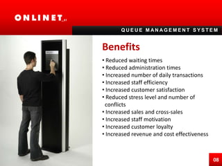 Queue Management and Digital Signage from one source: ONLINET | PPTX | Malls & Shopping Centers ...