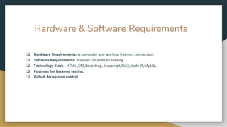 Online training & placement system | PPTX