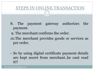 Onlinetransaction | PPTX