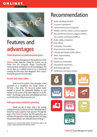 SMARTQ Queue Management System from ONLINET | PDF