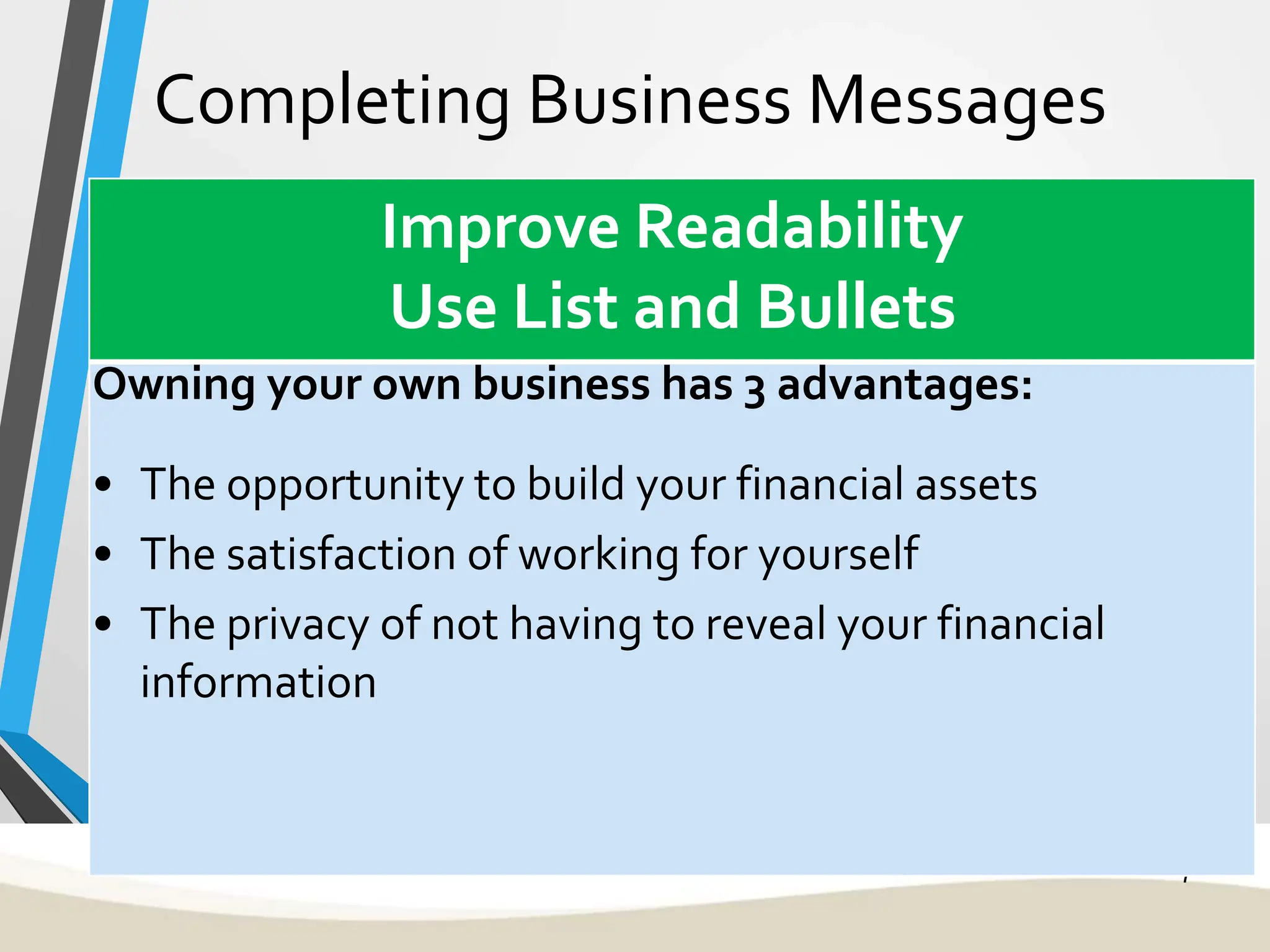 Online Unit 7. Completing Business Msg.pptx