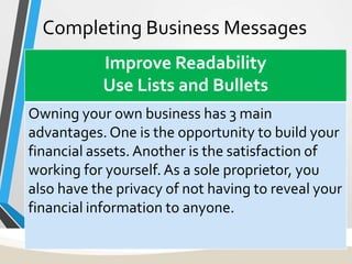 Online Unit 7. Completing Business Msg.pptx