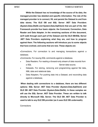 Online vehicle service center management system project report | PDF