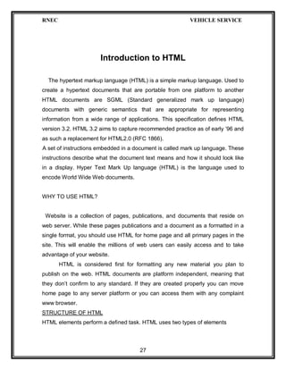 Online vehicle service center management system project report | PDF