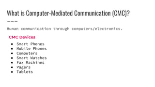 Computer Mediated Communication | PPT