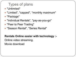Online Video Rental | PPTX