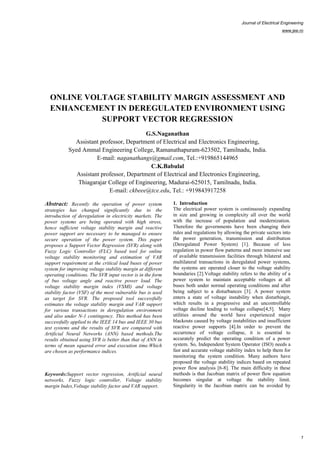 Online voltage stability margin assessment | PDF