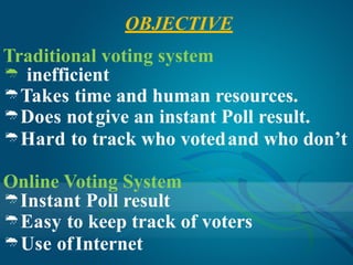 Online Voting System for E-Voting Web Application | PPTX | Programming ...