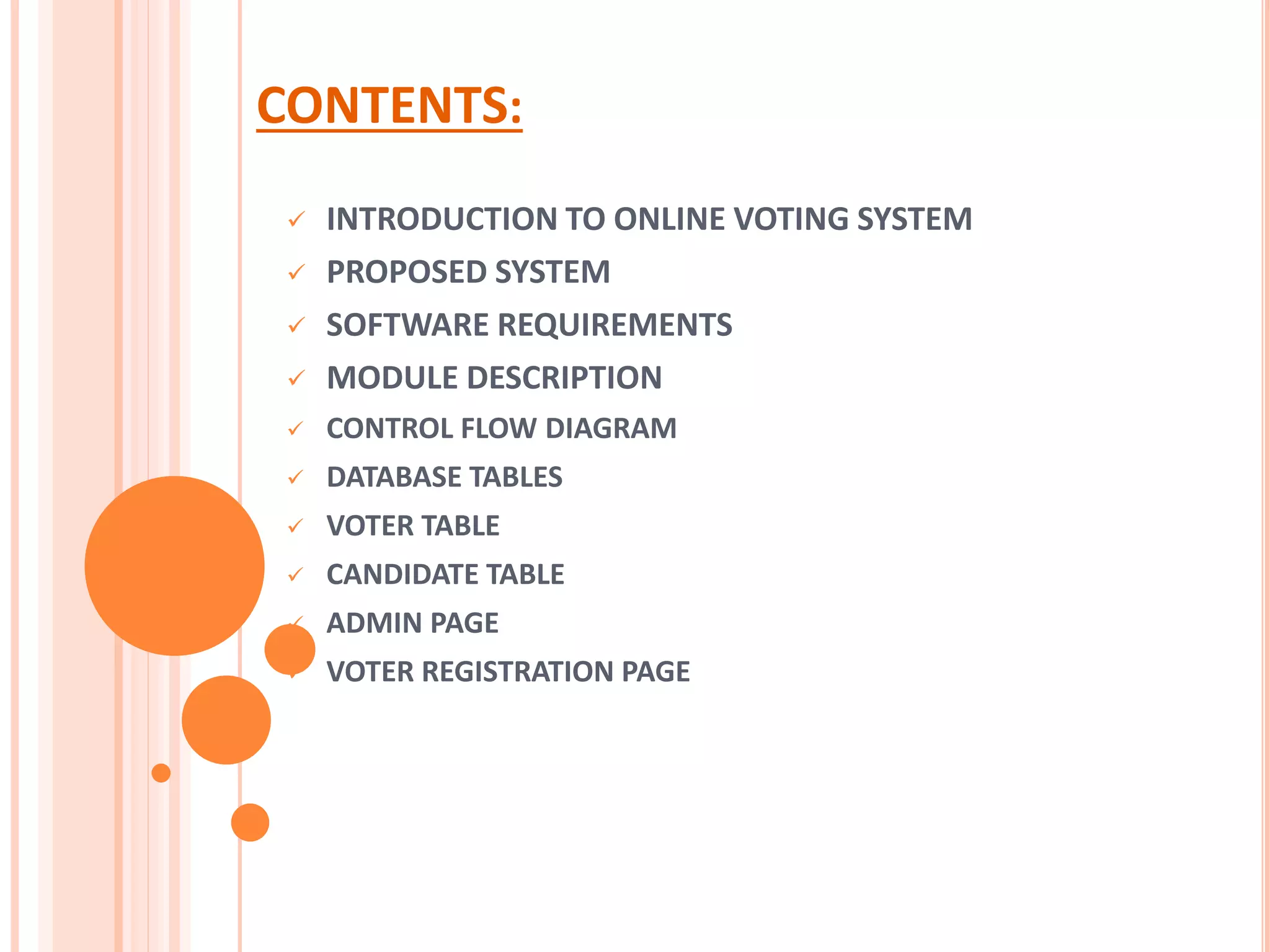 Online voting system | PPTX