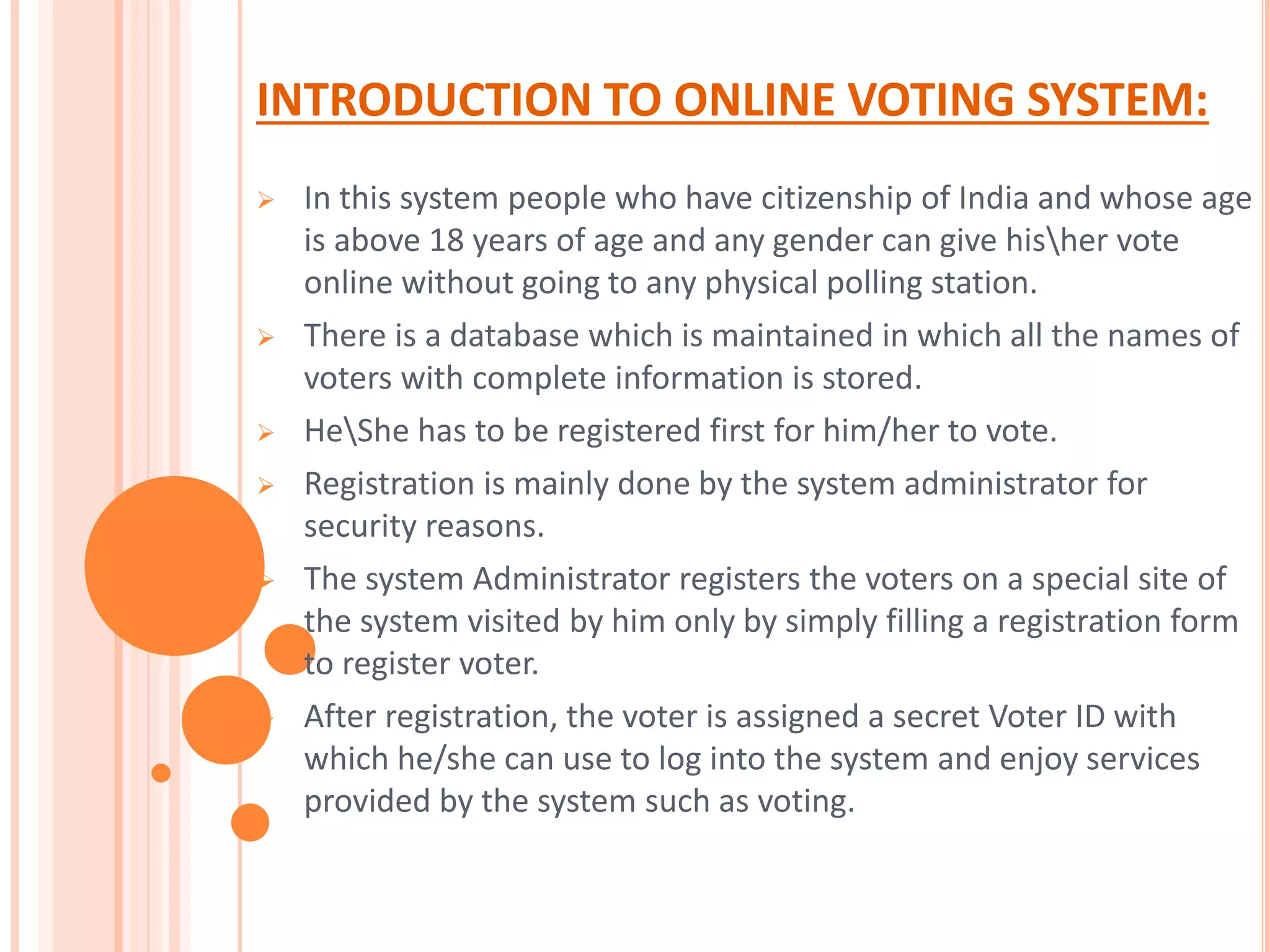 Online voting system | PPTX