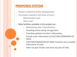 Online voting system | PPTX