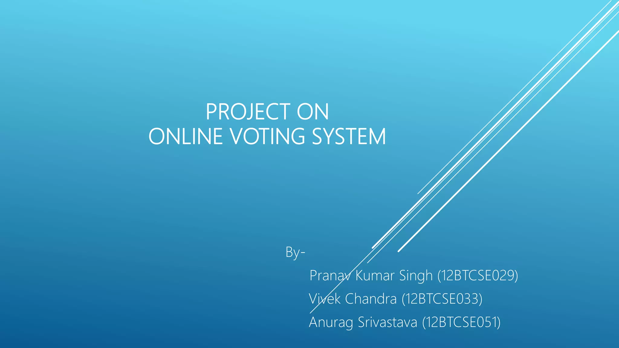 Online voting system | PPTX
