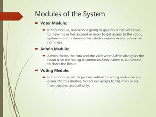 Online voting system | PPTX