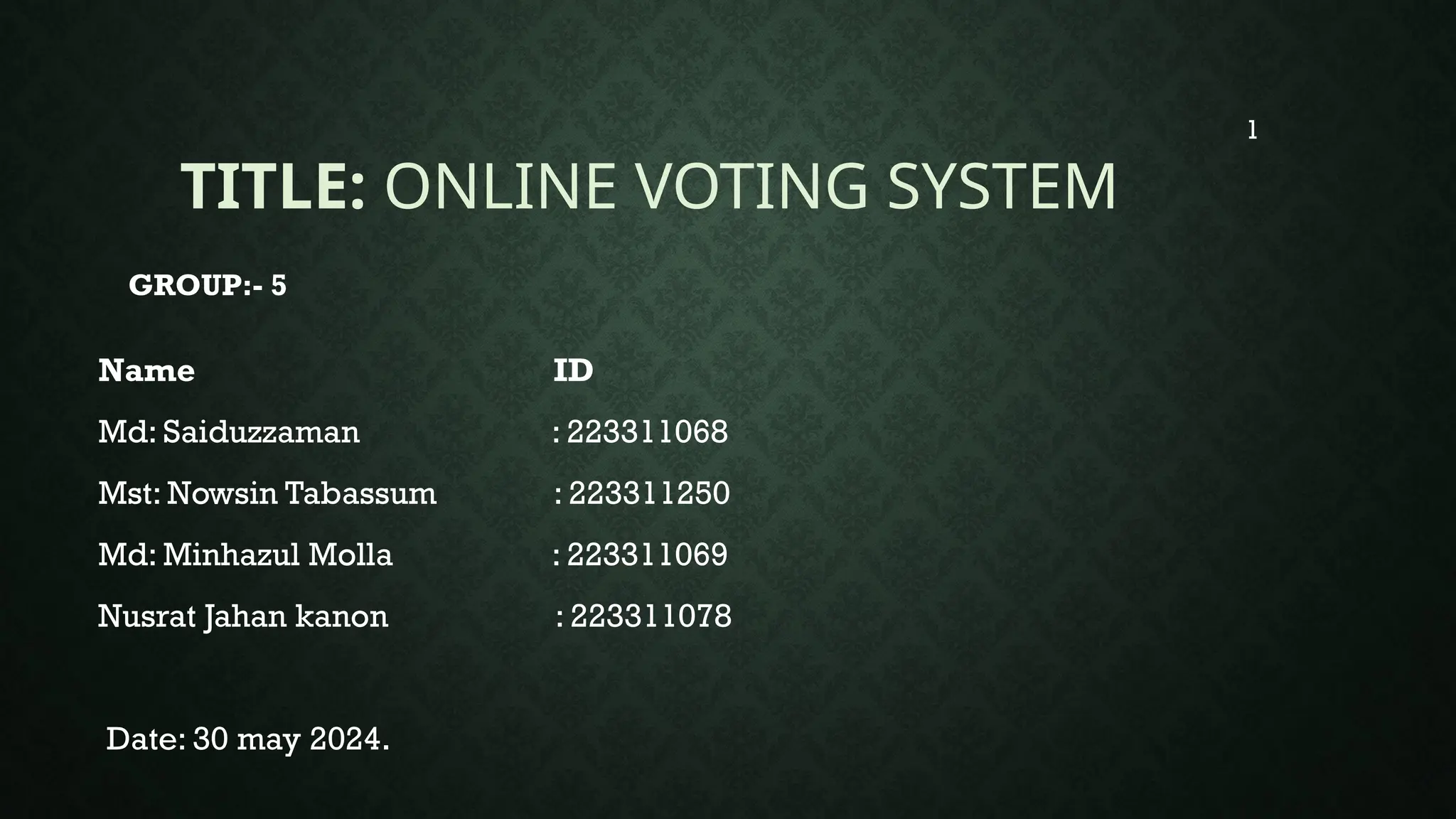 Online Voting System.| Voting System Technology pptx | PPT