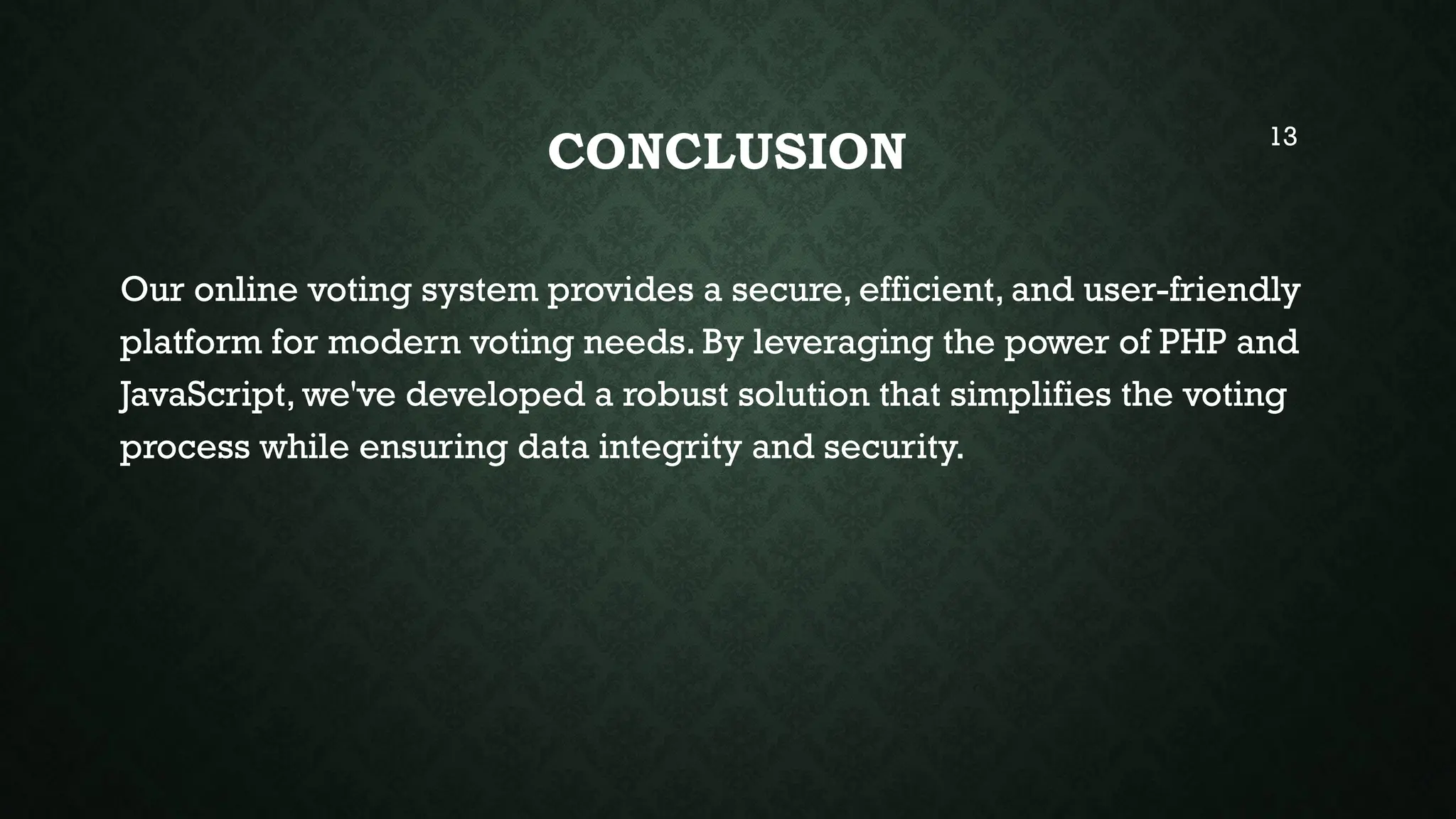 Online Voting System.| Voting System Technology pptx | PPTX