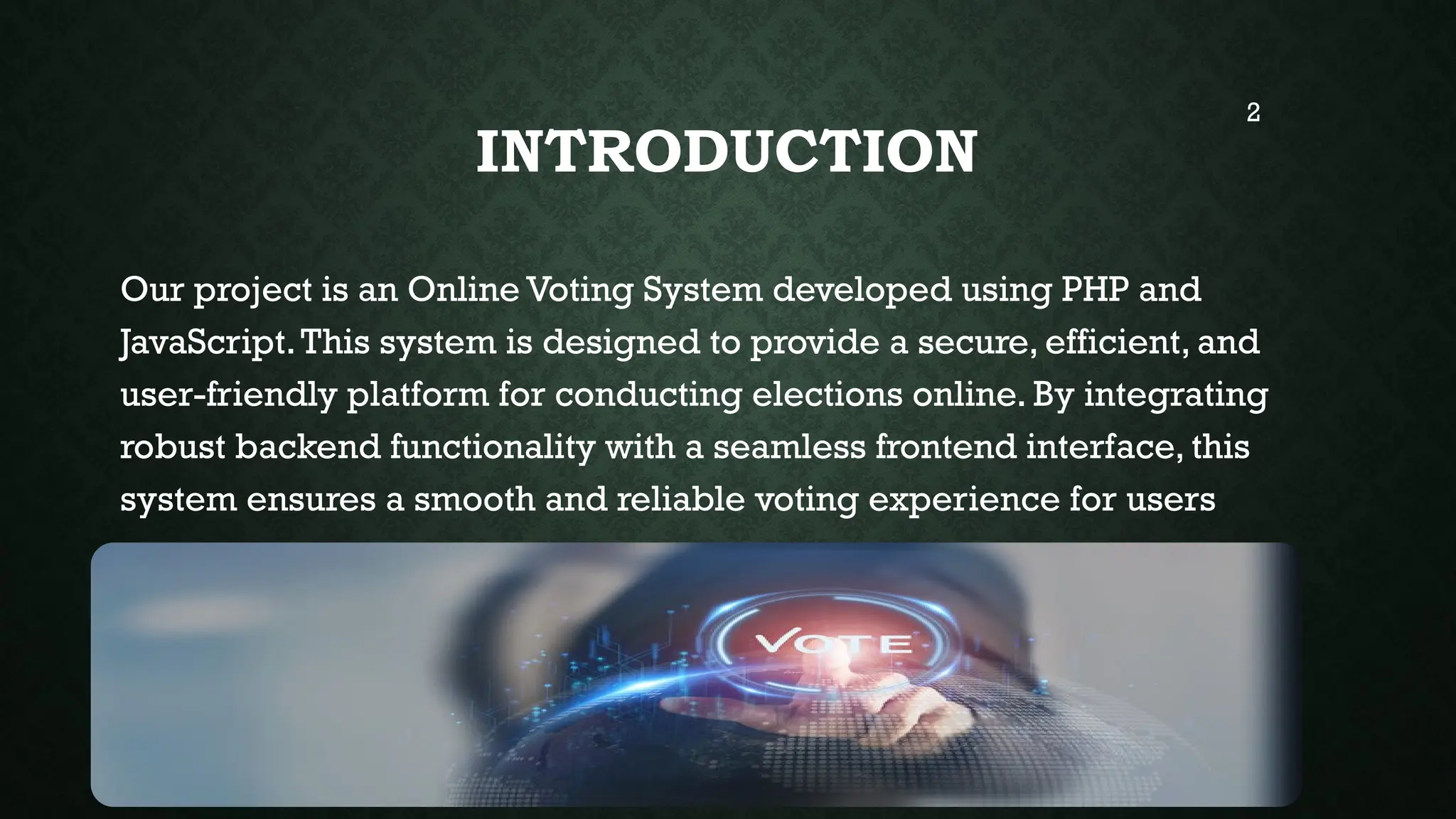 Online Voting System.| Voting System Technology pptx | PPT