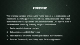 Online Voting System.| Voting System Technology pptx | PPT