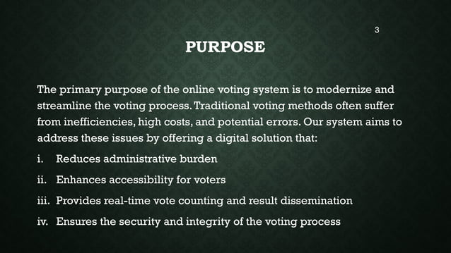 Online Voting System.| Voting System Technology pptx | PPT