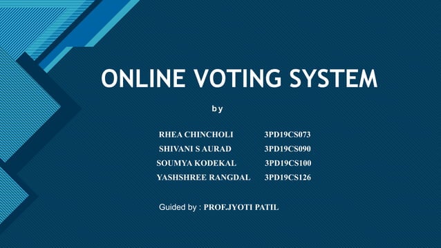 ONLINE VOTING SYSTEM FINAL.pptx | Internet | Computing