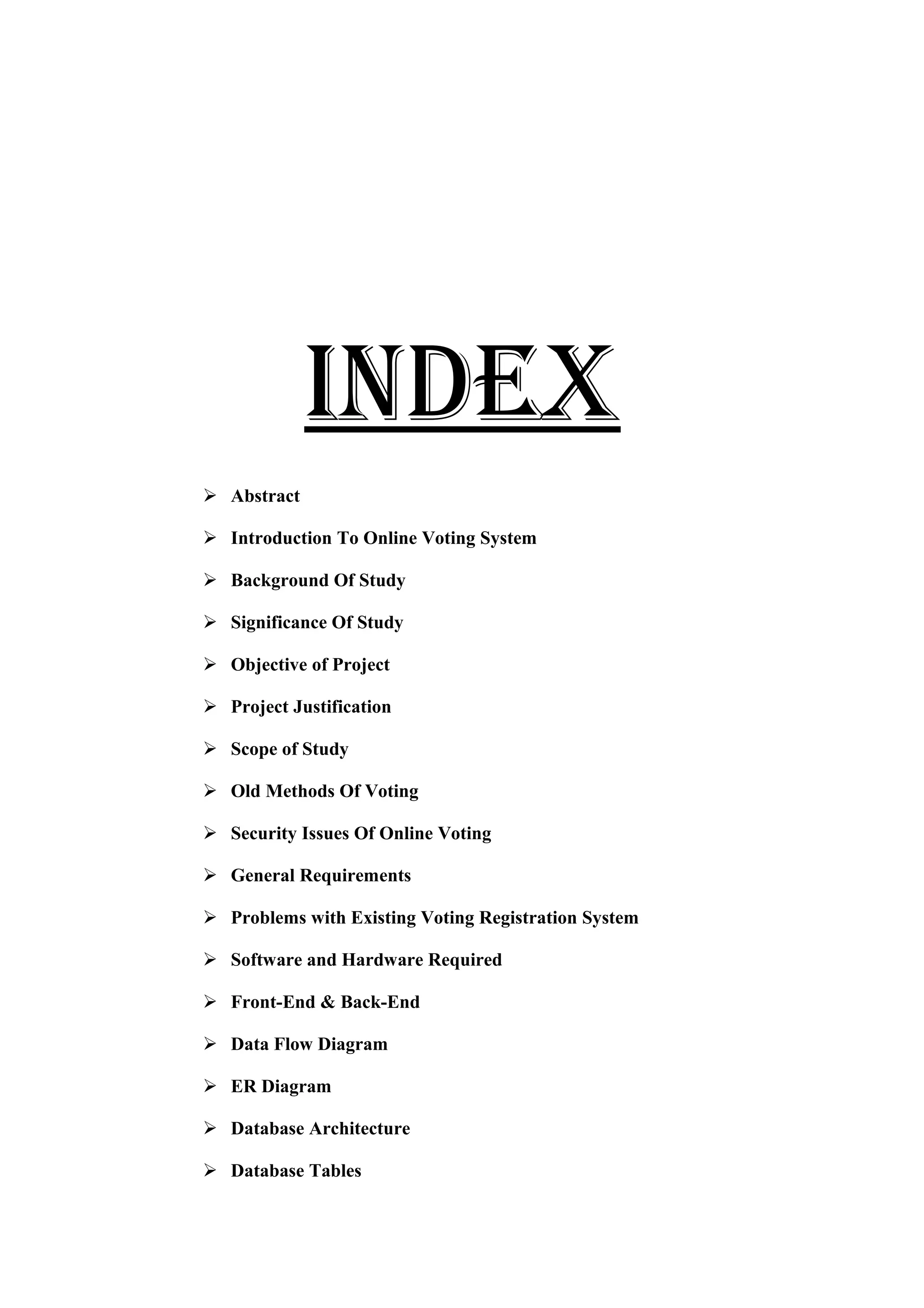 Online voting system full thesis project by jahir | DOC