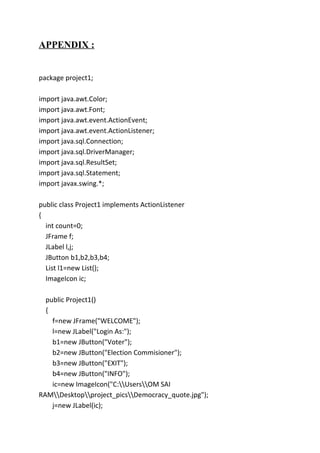 Online voting system full thesis project by jahir | DOC