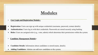 online voting system ppt. Project in MCApptx | PPTX