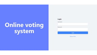 Online Voting System_ppt.pptx by aniket negi | PPTX