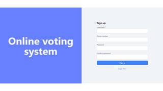 Online Voting System_ppt.pptx by aniket negi | PPTX