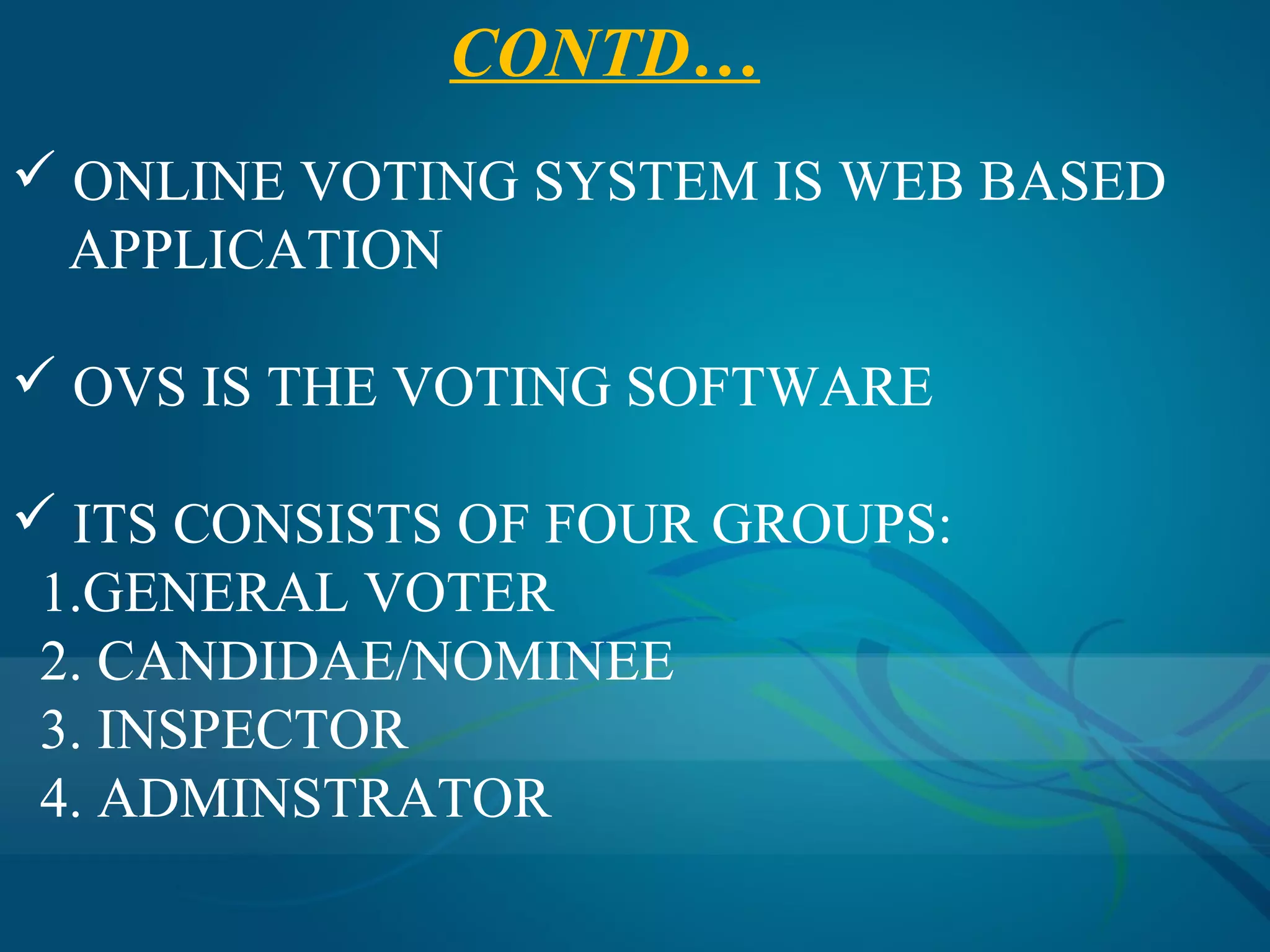 Online voting system ppt by anoop | PPT