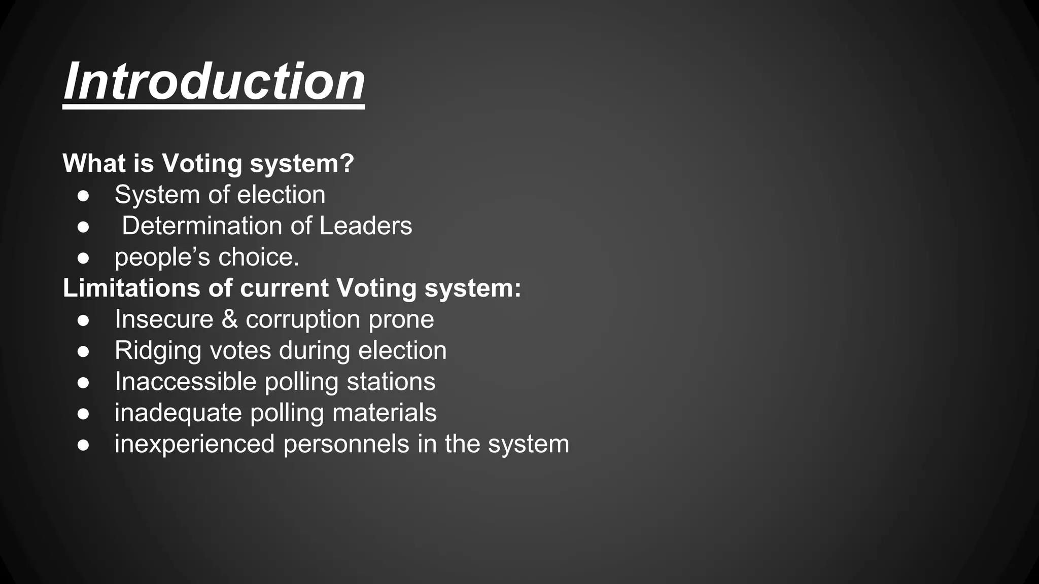 Online voting system presentation slide (1) | PPTX | Web Development ...