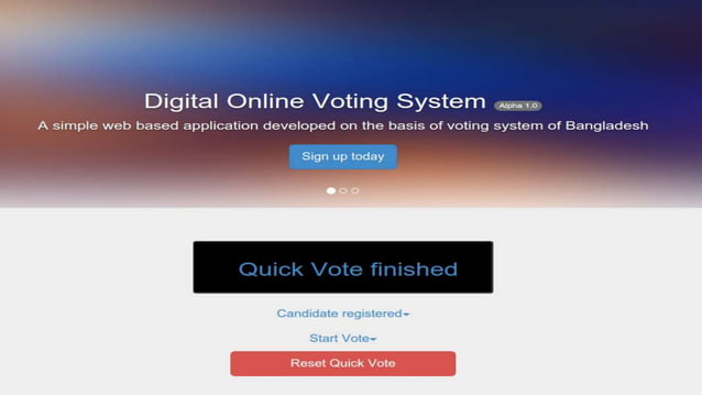 Online voting system presentation slide (1) | PPTX | Web Development ...