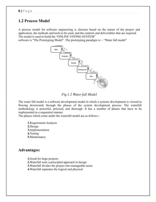 Online voting system project | DOCX