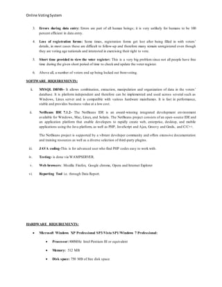 Online voting system project by bipin bhardwaj | DOCX