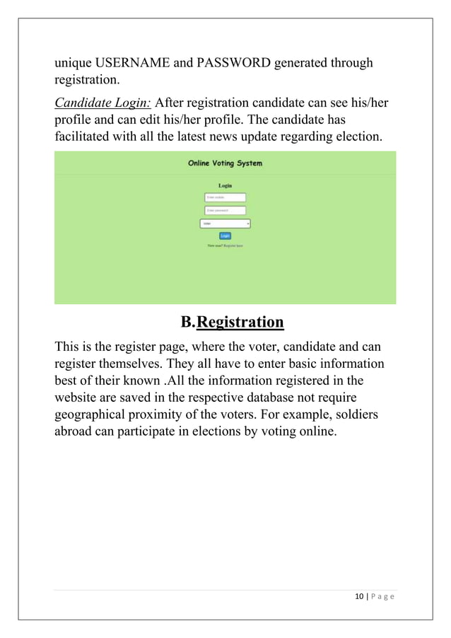 ONLINE VOTING SYSTEM SE Project for vote | DOCX