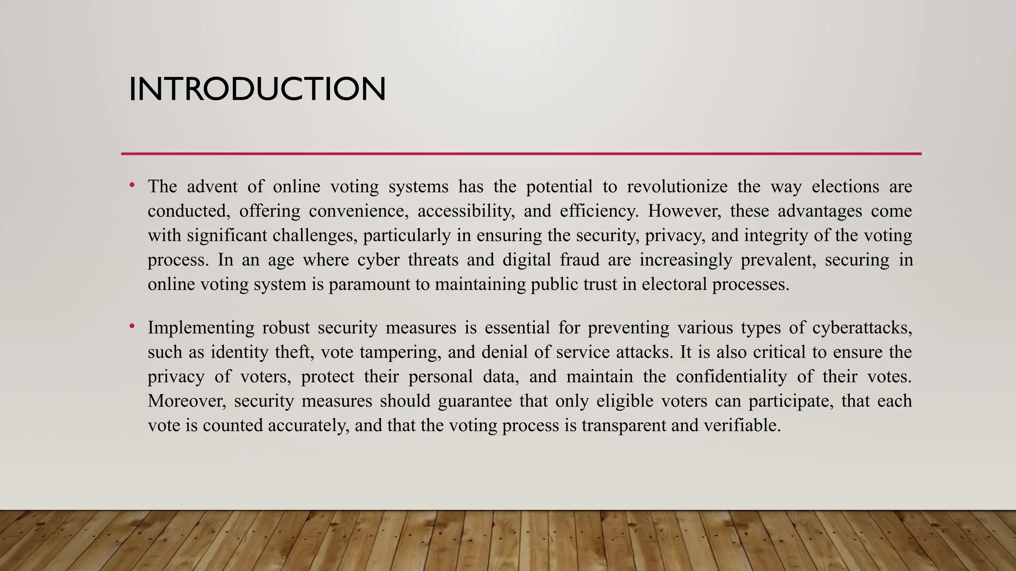 ONLINE VOTING SYSYTEM powerpoint.pptx presentation | PPTX
