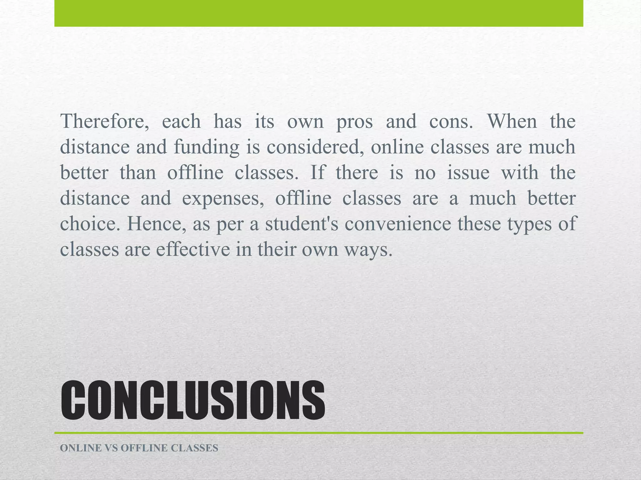 Online vs Offline classes by Masoom Mandy | PPTX