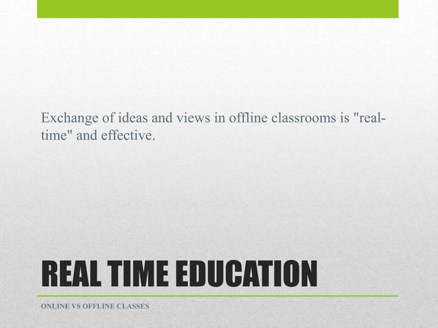 Online vs Offline classes by Masoom Mandy | PPTX