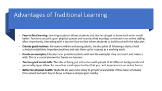 Online vs Traditional Learning | PPTX