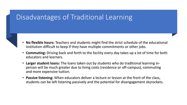 Online vs Traditional Learning | PPTX | Online Education | Education