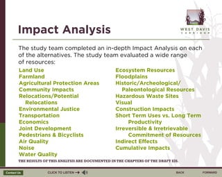 West Davis Corridor Draft Environmental Impact Statement | PPT