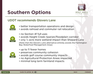 West Davis Corridor Draft Environmental Impact Statement | PPT