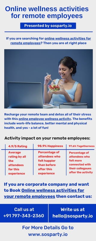 Wellness activities for remote employees pdf | PDF