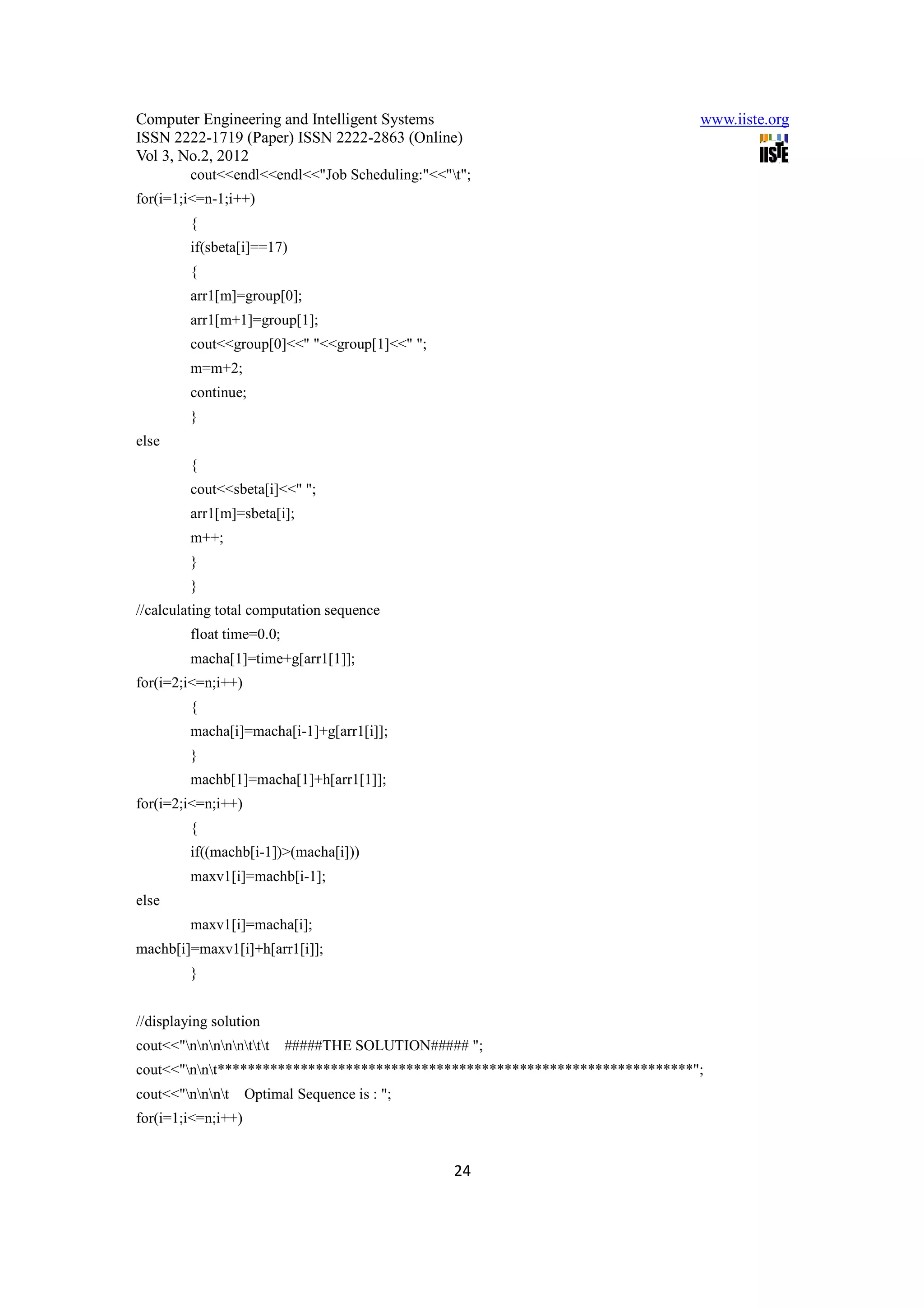 On linkage of a flow shop scheduling model including job block criteria with a parallel biserial ...