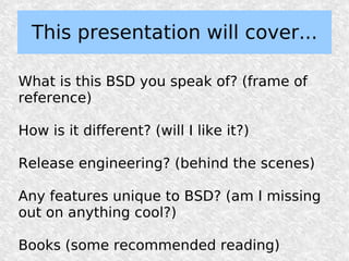 BSD for Linux Users | PDF
