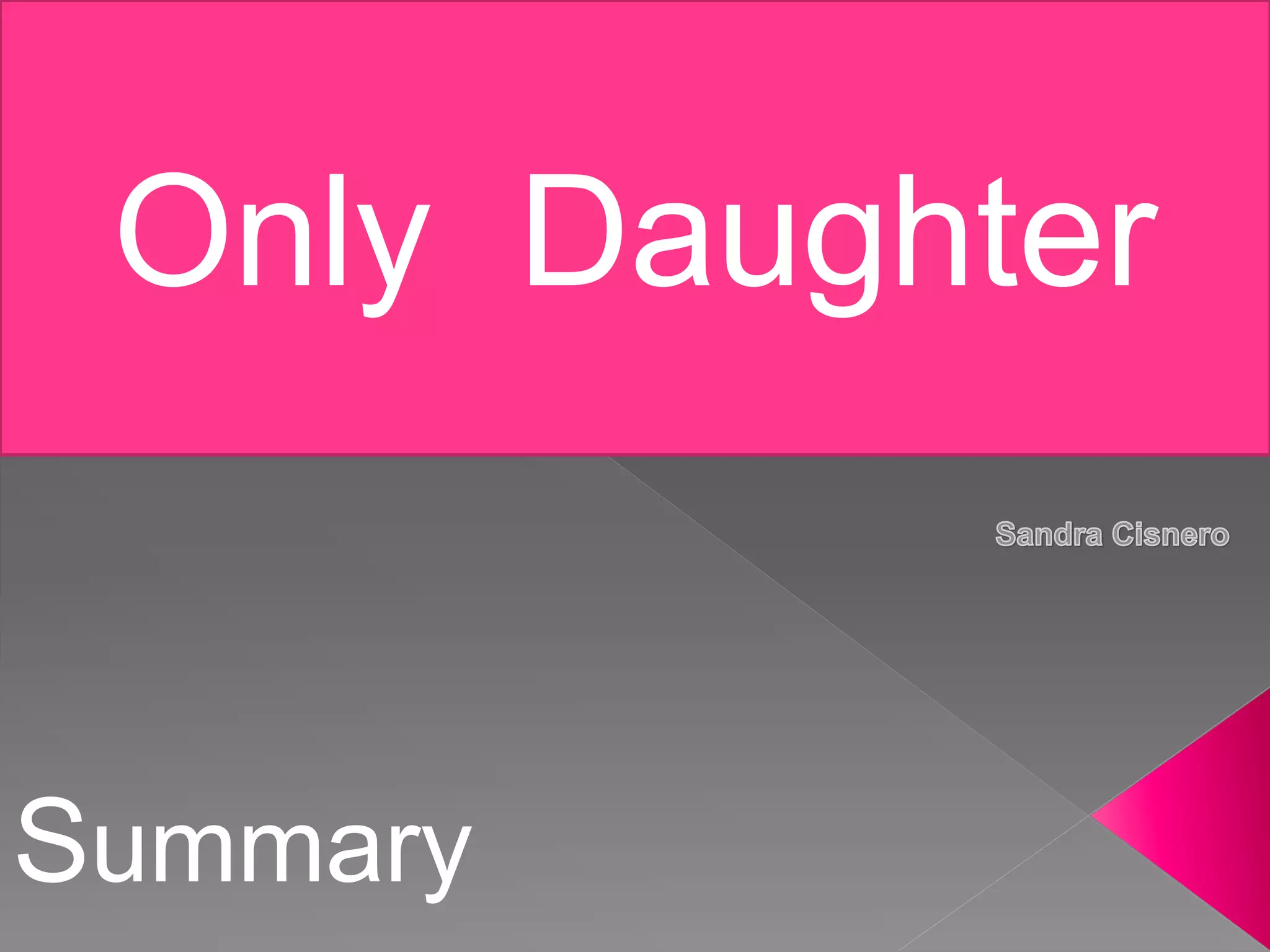 Only daughter | PPTX
