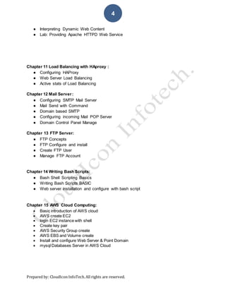 Linux server administration syllabus | PDF
