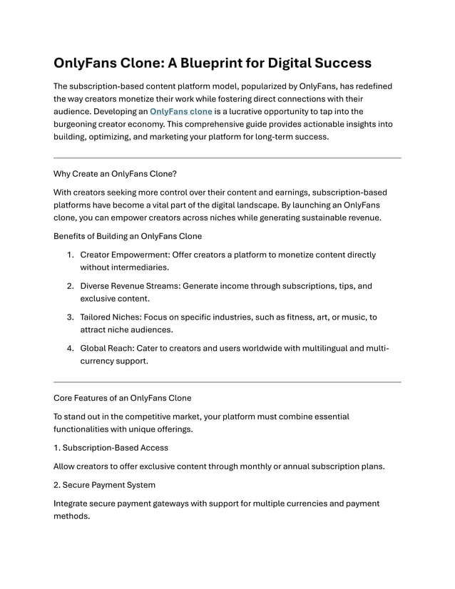 Make A OnlyFans Clone By Miracuves Solution.pdf