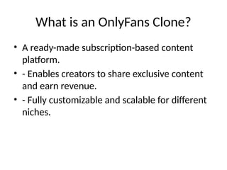 Launch your own subscription-based content platform with Miracuves ...