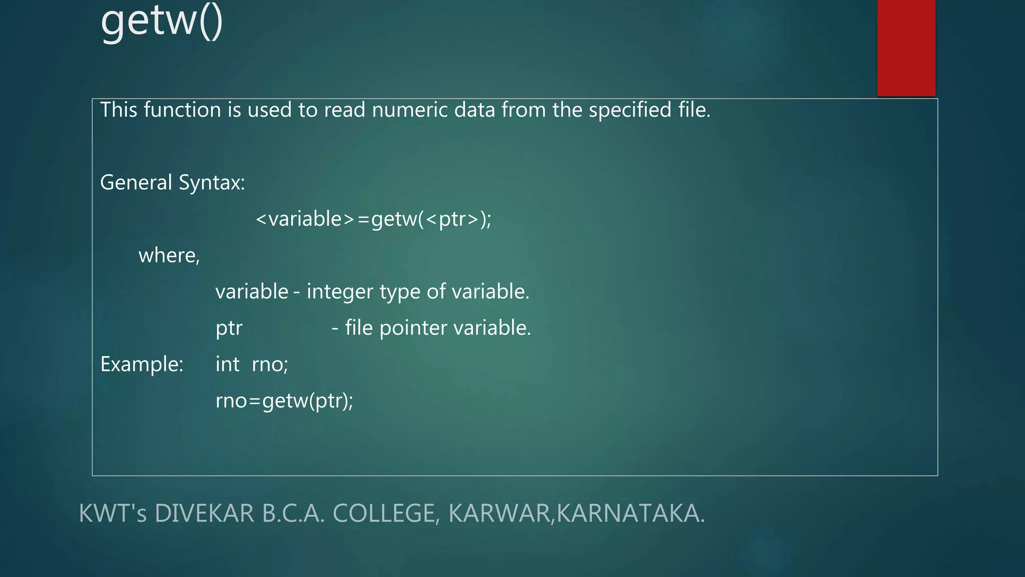 Data Structure Using C - FILES | PPTX