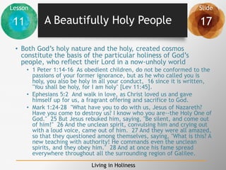 Only Two Religions 11 - Living in Holiness | PPTX